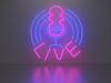 Second Life Marketplace - Music microphone 1 neon sign Full Permission