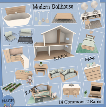 Second Life Marketplace - NACH Modern Dollhouse Coffee Table