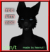 Second Life Marketplace - marz mutt pure black BOM furry mod made by hexnut