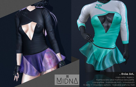 Second Life Marketplace - MIDNA - Evrim Set- BROWN [ADD]