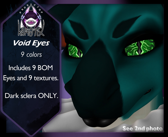 Second Life Marketplace - Khaotix - BOM Void Eyes + Emissive textures