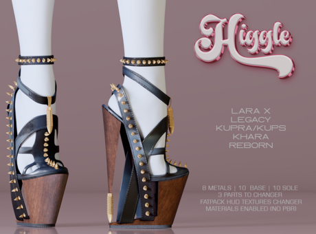 Second Life Marketplace - [HIGGLE] Amalia Shoes