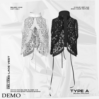 Second Life Marketplace - [Dope+Mercy]Deluded Lace Vest"JAKE"_DEMO (ADD)
