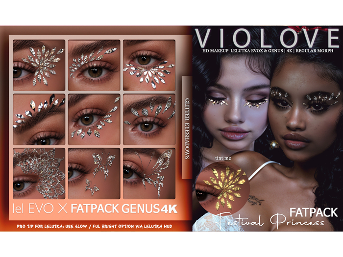 Second Life Marketplace - VIOLOVE / Festival Princess HD Glitter ...