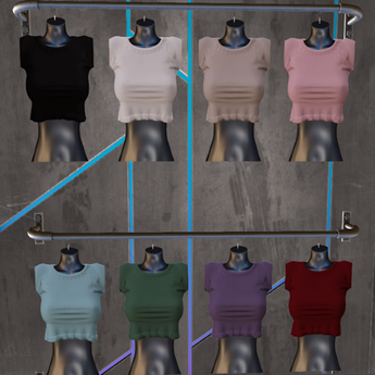 Second Life Marketplace - CRISMA Allison Crop Top Purple