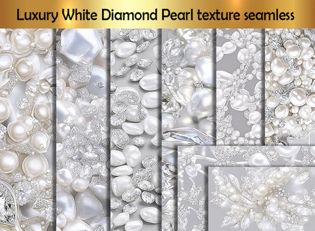Second Life Marketplace - Luxury White Diamond, Pearl, texture seamless ...