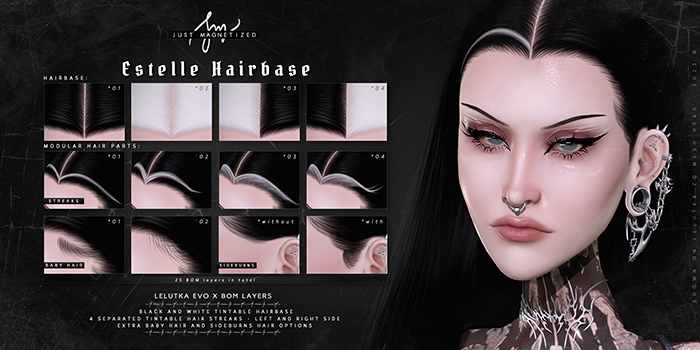Second Life Marketplace - Just Magnetized - Estelle Hairbase EVO X.