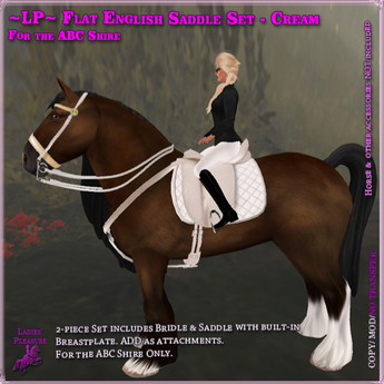 Second Life Marketplace - ~LP~ Flat English Tack Set (ABC Shire) BOXED ...