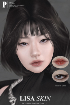 Second Life Marketplace - Poppet. (Lisa) Ibiza. Brows and Browless [VELOUR]