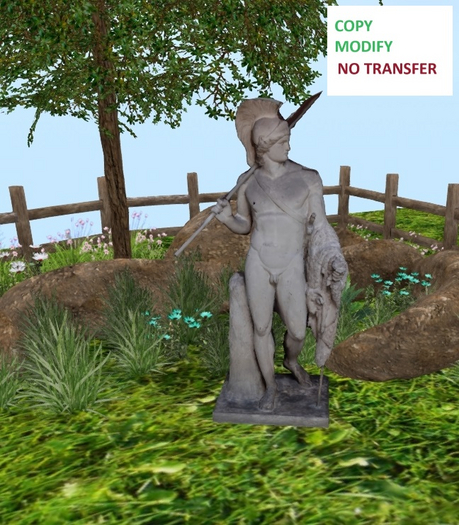 Second Life Marketplace - @MA@ Statue "Jason with the Golden Fleece"