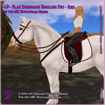 Second Life Marketplace - ~LP~ Flat English Tack Set (ABC Boulonnais ...