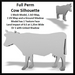 Second Life Marketplace - Full Perm Cow Silhouette