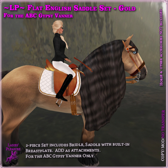 Second Life Marketplace - ~LP~ Flat English Tack Set (ABC GypsyVanner ...