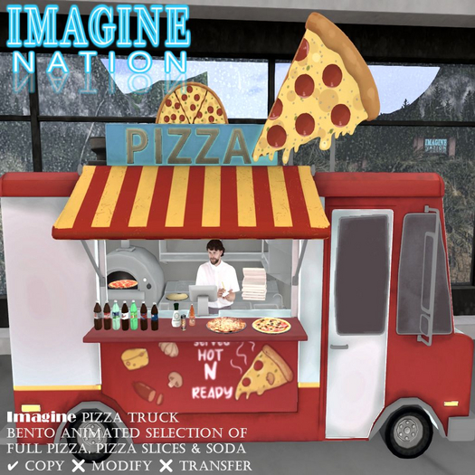 Second Life Marketplace - Imagine Pizza Truck