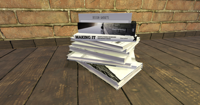 Second Life Marketplace - mesh book stack