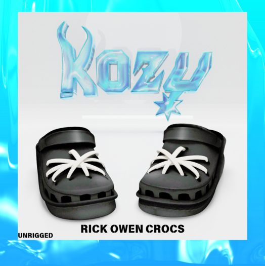 Second Life Marketplace - Kozy - Rick Owen Crocs (Limited)