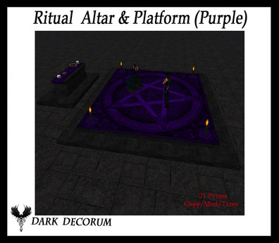 Second Life Marketplace - Ritual Altar & Platform ( Purple )