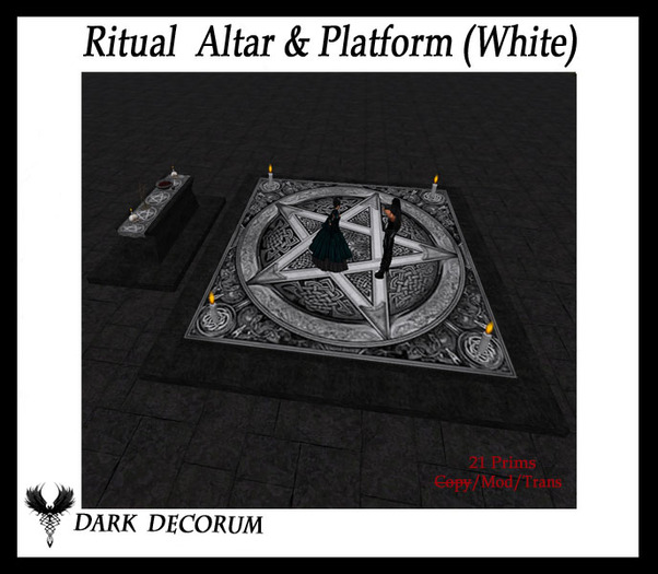 Second Life Marketplace - Ritual Altar & Platform ( White )