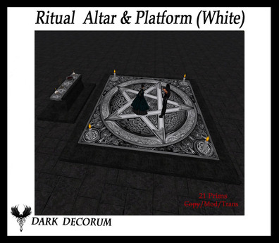Second Life Marketplace - Ritual Altar & Platform ( White )