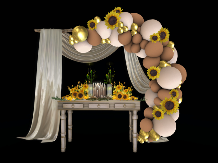 Second Life Marketplace - MC Fall Sunflower Balloon Crown Set