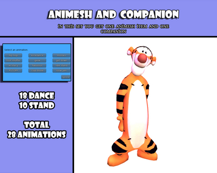 Second Life Marketplace - tigger animesh and companion