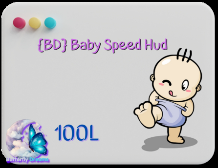 Second Life Marketplace - {BD} - Baby Speed Hud