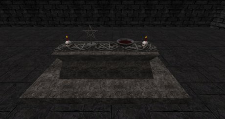 Second Life Marketplace - Ritual Altar & Platform ( Grey )