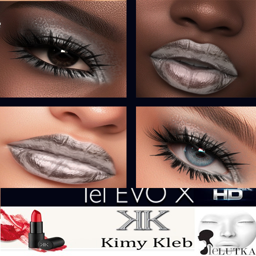 Second Life Marketplace - Silver Makeup Set Silver Lips Metallic Lips ...