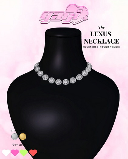 Second Life Marketplace - [YAGI] LEXUS CLUSTER TENNIS CHAIN FATPACK