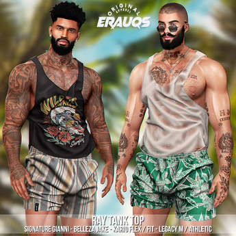 Second Life Marketplace - [ ERAUQS ] - Ray Tank Top - DEMO