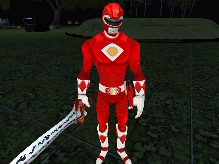 Second Life Marketplace - power rangers THE MOVIE 1995 red avatar v2