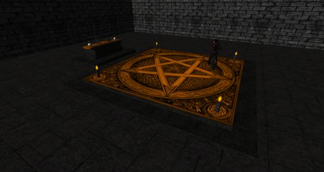 Second Life Marketplace - Ritual Altar & Platform ( Orange )