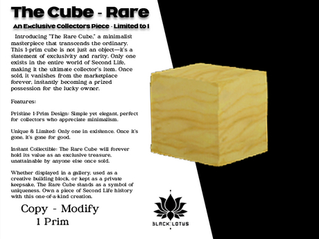 Second Life Marketplace - The Cube Rare