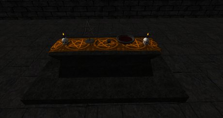 Second Life Marketplace - Ritual Altar & Platform ( Orange )