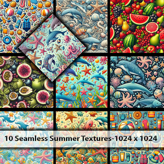 Second Life Marketplace - (AF) - FULL PERMISSION - Seamless - Summer ...