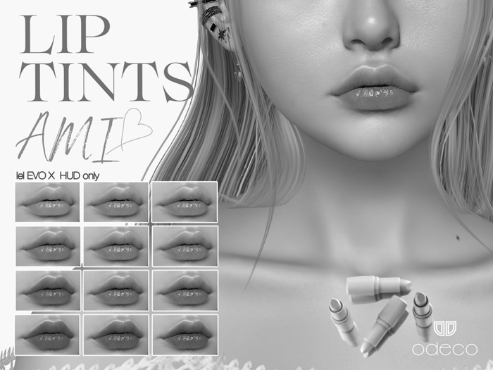 Second Life Marketplace - ::odeco::Lip Tints_Ami (lel EVO X) DEMO