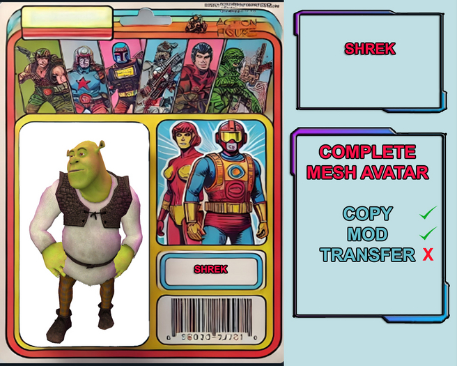 Second Life Marketplace - shrek avatar