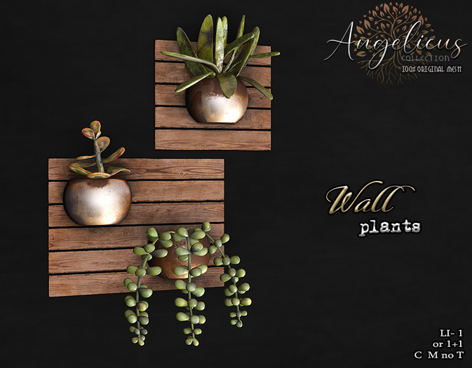 Second Life Marketplace - .AngelicUs. Wall plants