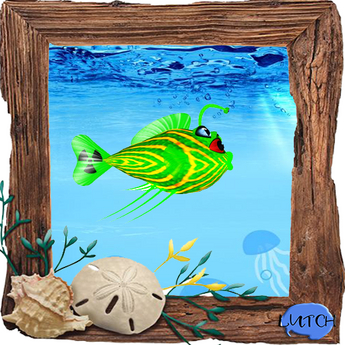 Second Life Marketplace - (7S) Uncommon Fish: Gamma Green Mutant