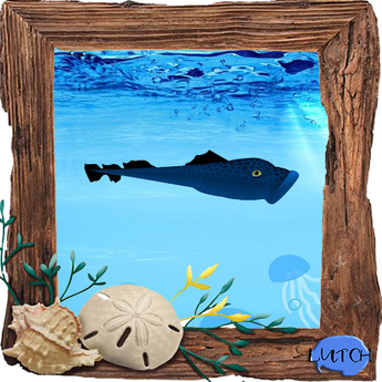 Second Life Marketplace - (7S) Rare Fish: Blue Lamprey