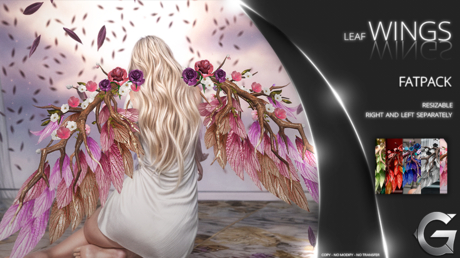 Second Life Marketplace - {geek} Leaf Wings FATPACK