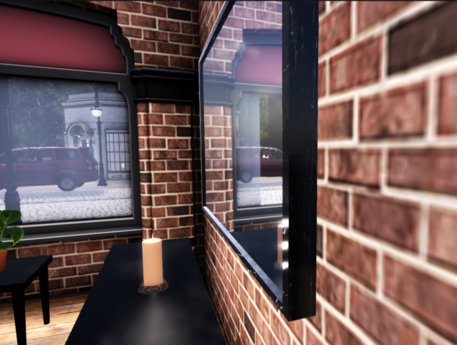 Second Life Marketplace - Mirror Reflective Rectangle Marbled Black