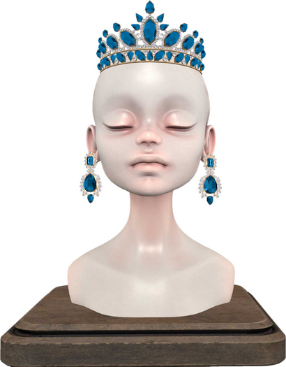 Second Life Marketplace - .:{Sofia}:. Alyssa Jewelry Set V.2 - Royal Blue