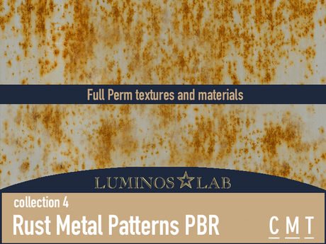 Second Life Marketplace - LL Rust Metal Pattern PBR (collection 4) Full ...