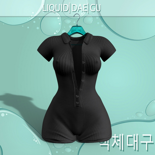 Second Life Marketplace - Black Body Suit Peach