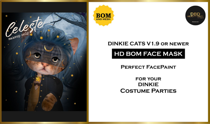 Second Life Marketplace - *DBD* DINKIES FF22 HD BOM MAKEUP* Celeste