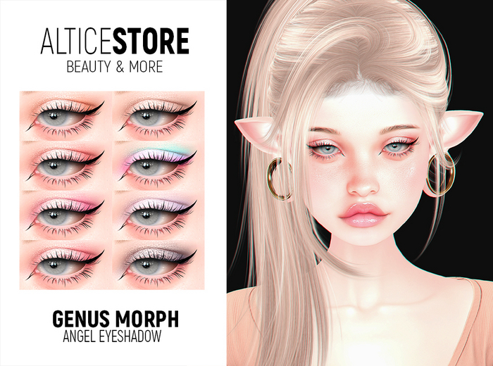Second Life Marketplace - [ALTICE] GENUS MORPH EYESHADOW - ANGEL ...