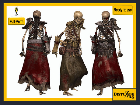 Second Life Marketplace - ::DisturbeD:: Wizard Skeleton Halloween ...