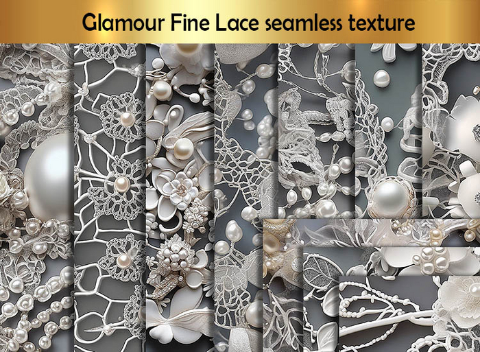 Second Life Marketplace - Glamour Fine Lace seamless texture full perm F