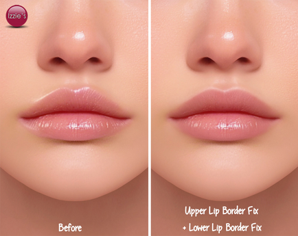 Second Life Marketplace - Izzie's - Lower Lip Border Fix (Evo X BOM)